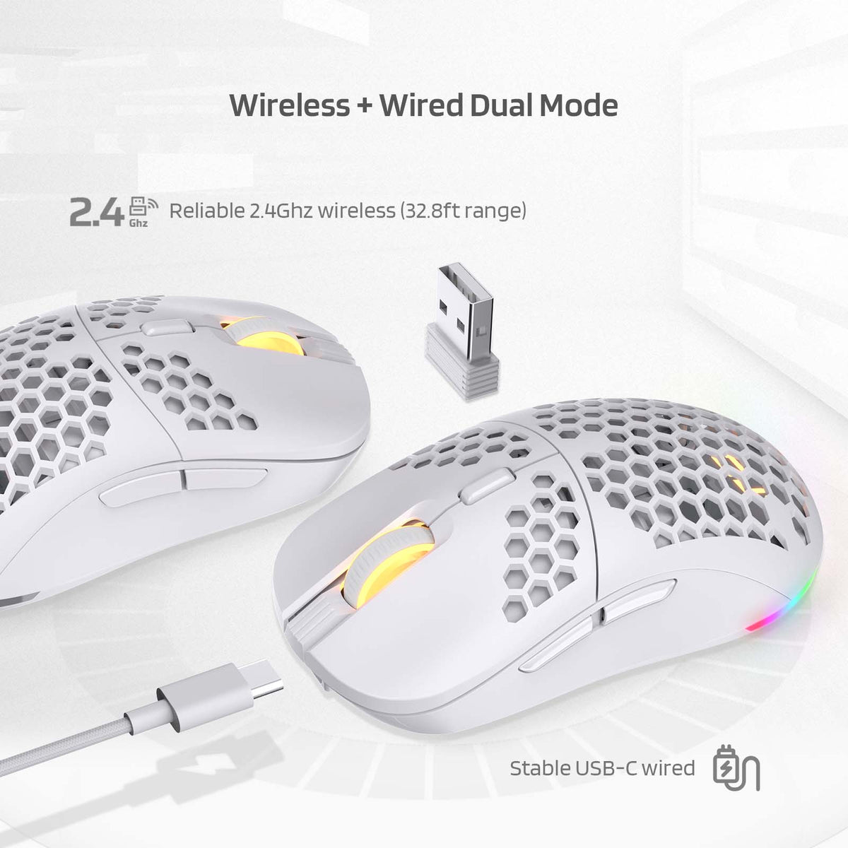 LTC Mosh Pit WHM-001 RGB Wireless Gaming Mouse
